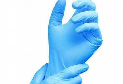 Перчатки нитриловые голубые 50 пар