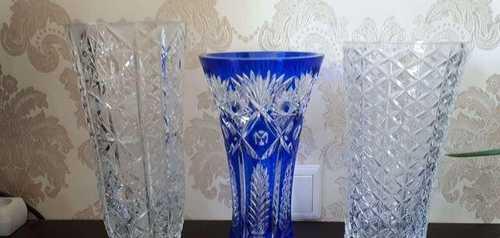 Хрустальная ваза для цветов СССР