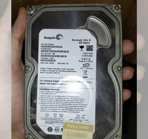 Жесткий диск Seagate Barracuda 7200.10 на 250 Gb