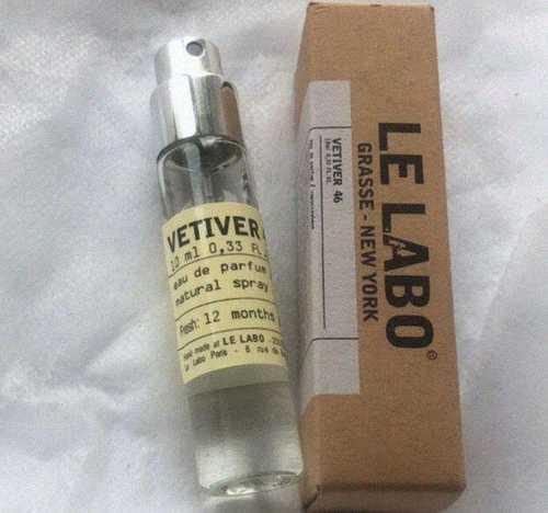 Туалетная вода LE labo Vetiver 46 10 мл пробник