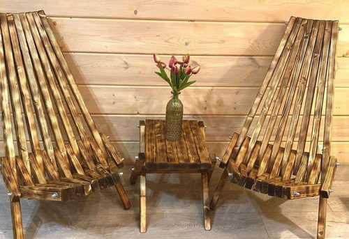 Садовое кресло шезлонг Кентукки с покрытием