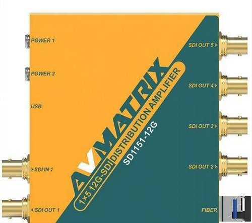 Усилитель-распределитель avmatrix SD1151 12G-SDI 1