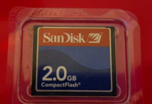 Sandisk Compact Flash Card 2Gb - карта памяти