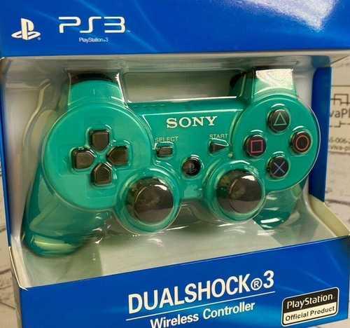 Геймпад джойстик Dualshock 3 для PS3 зеленый