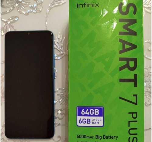 Infinix Smart 7 Plus, 3/64 ГБ