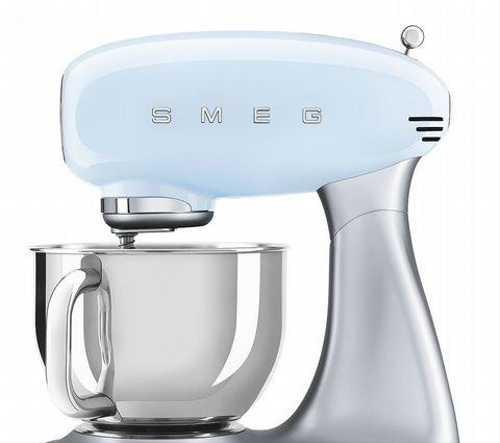 Миксер планетарный Smeg SMF02, пастельный синий