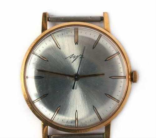 Винтажные часы Луч 2209 СССР позолота Au12.5 1970е