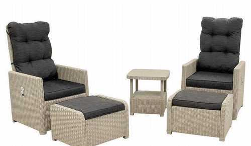 Комплект уличной мебели manchester цвет серый