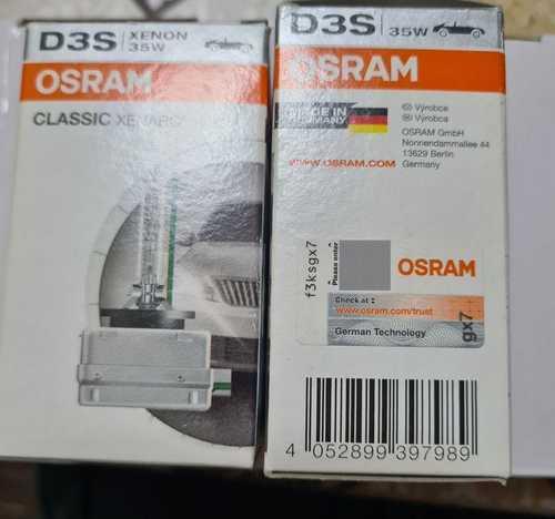 Ксеноновые лампы D3S osram original xenars 66340