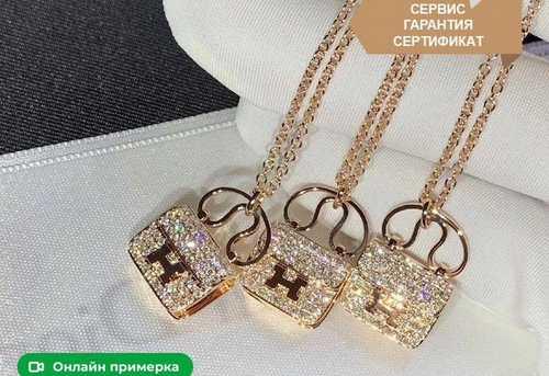 Hermes подвеска Kelly Hermes Bag 0.28ct