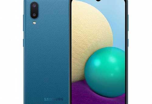 Смартфон Samsung Galaxy A02, 2/32 гб, синий