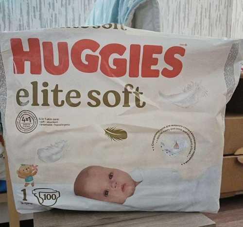 Подгузники huggies elite soft 1