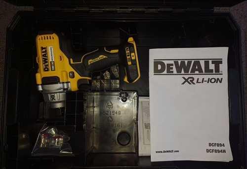 Гайковерт аккумуляторный dewalt DCF 894