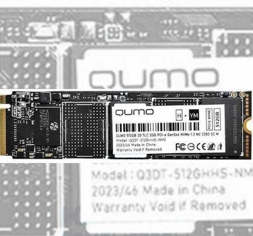 Qumo 512GB QM Novation M.2 2280 nvme Q3DT-512ghhs-NM2