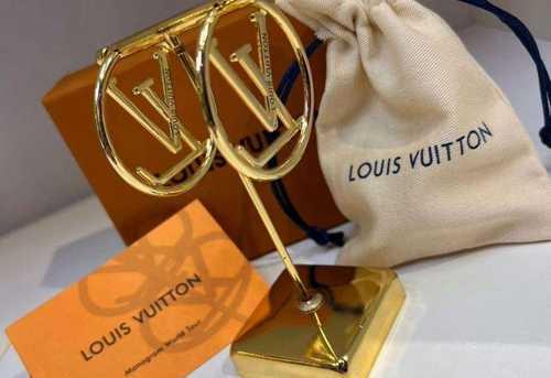 Шикарные серьги louis vuitton lux