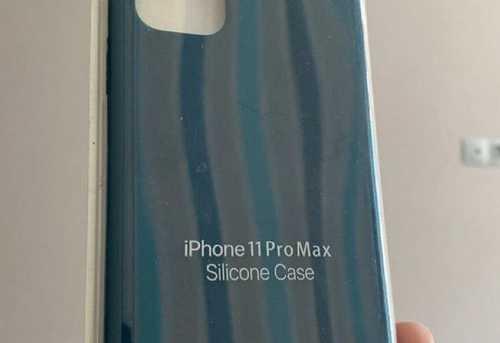 Чехол на iPhone 11 pro max сине-зеленый