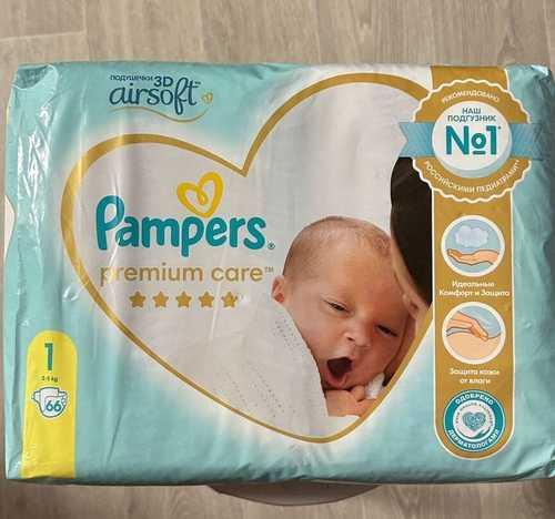 Подгузники pampers premium care 1 (2-5 кг)