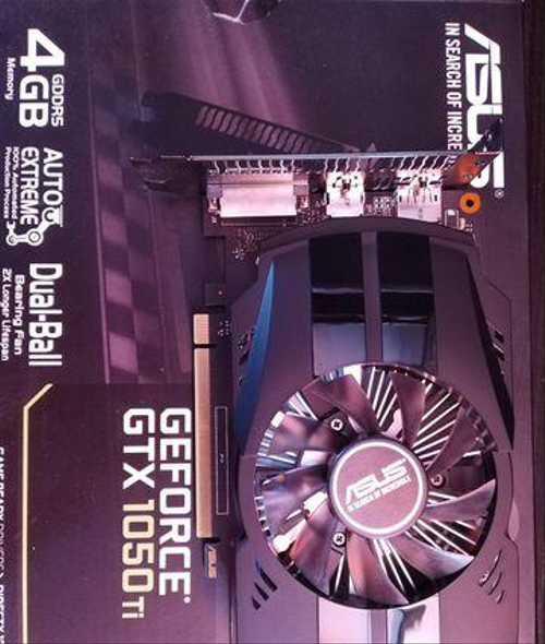 Видеокарта asus GTX 1050ti Phoenix 4Gb