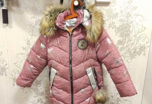 Куртка детская зимняя для девочки 128