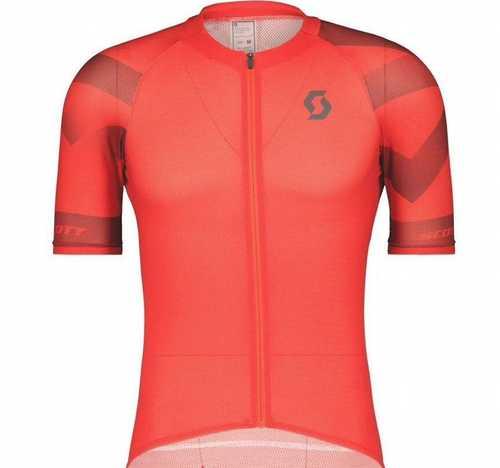 Велоджерси с коротким рукавом scott RC Premium Climber Fiery Red/Dark Grey