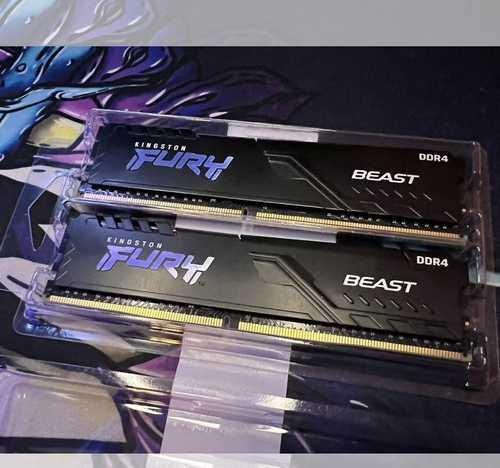 Оперативная память fury beast ddr4 16gb 3200