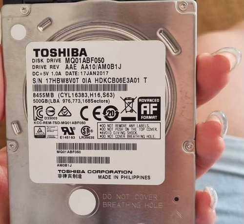 Жёсткий диск Toshiba MQ 500гб (MQ01ABF050)