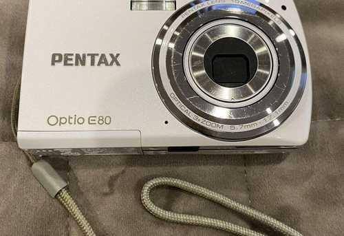 Компактный фотоаппарат pentax optio E80
