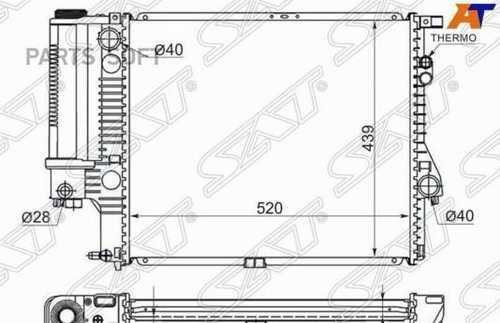 Радиатор охлаждения бмв 5 серии Е39