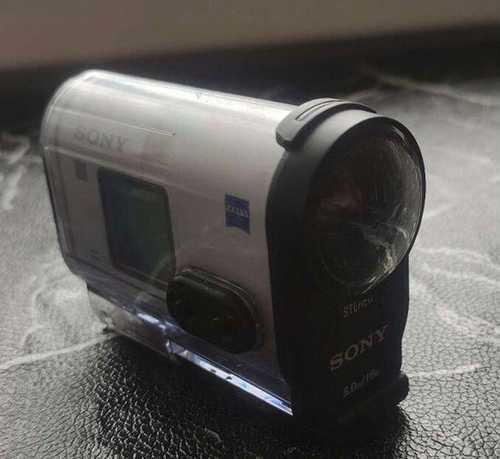Экшн-камера sony hdr-AS200V+бокс с ЖК экраном