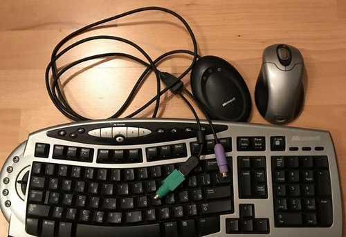 Беспроводные клавиатура и мышь Microsoft