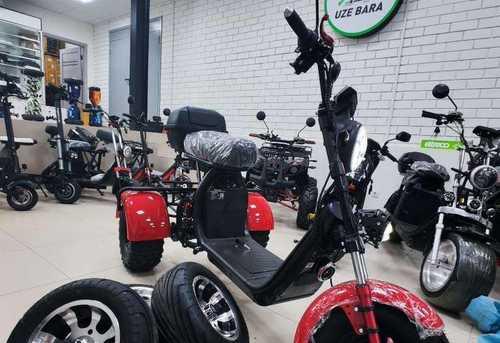 Электроскутер White Siberia PRO Trike 3000 трицикл