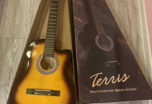 Гитара акустическая tf-3802c sb terris