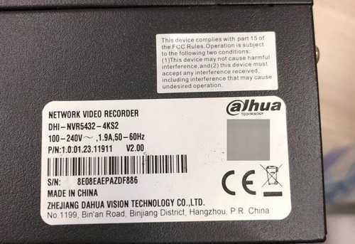 Видеорегистратор DHI-NVR5432-4KS2