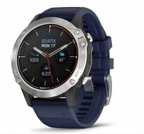 Часы Garmin Quatix 6 Gray with Captain Blue Band