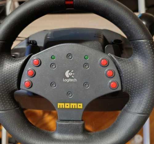 Руль momo racing с педалями