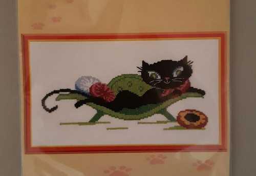 Набор для вышивания "Кошка на диване"