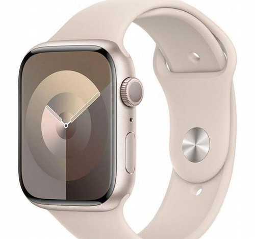 Смарт-часы Apple Watch Series 9, 45 мм, GPS   Cellular, Star Al Star Sport Band - S/M