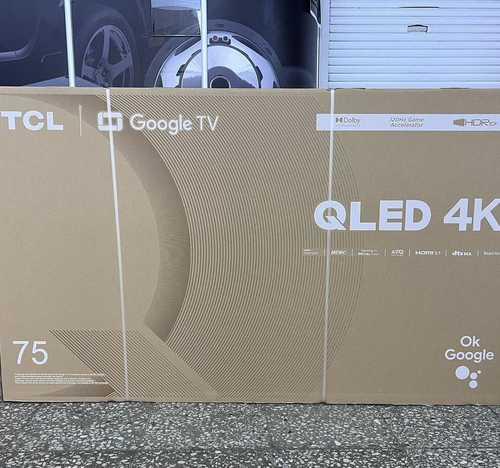 Телевизор qled TCL 75C647 чек гарантия