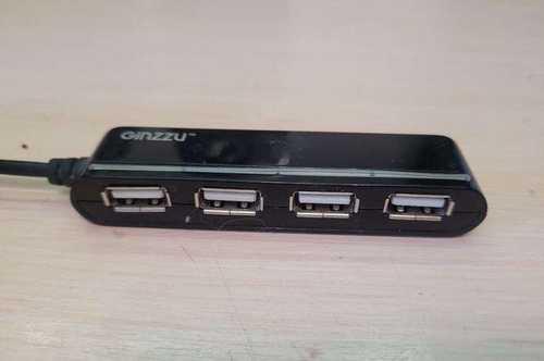 Разветвитель USB Ginzzu GR-434UB