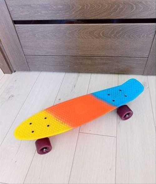 Скейтборд пластиковый для начинающих/детей
