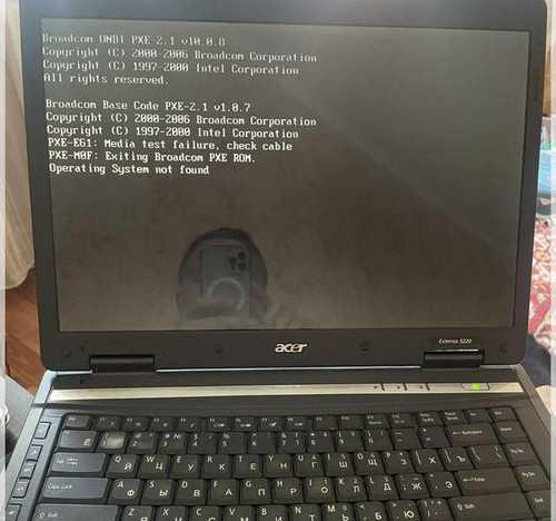 Ноутбук Acer extensa 5220