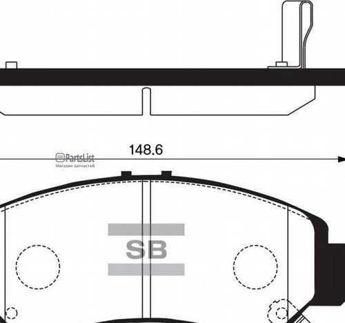 Sangsin brake SP2012 Колодки тормпер