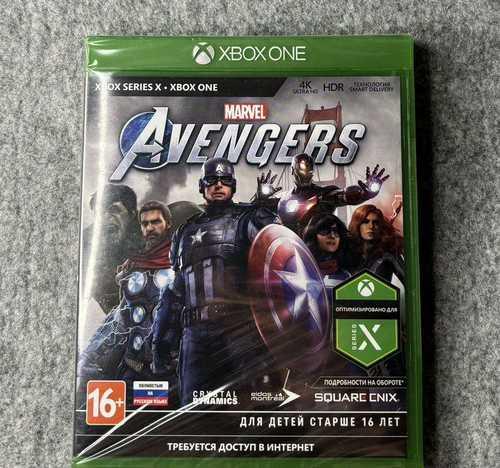 Запечатанный диск Marvel Avengers для Xbox