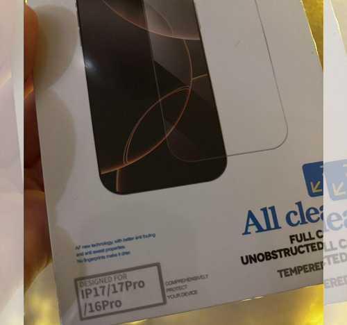 Стекло для iPhone 16Pro, 17Pro, 17