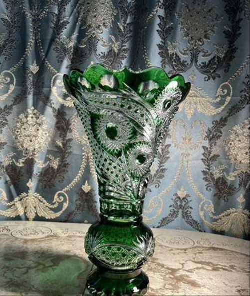 Хрустальная ваза Тюльпан