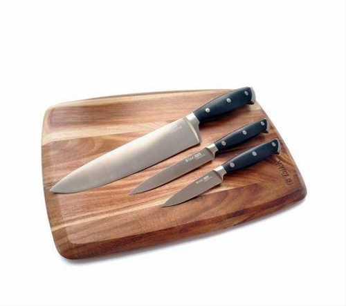 Набор ножей 4 предмета с доской TalleR