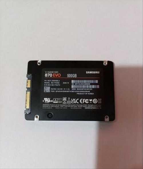 SSD диски Samsung SSD 870 EVO 500GB QVO 1TB 2шт