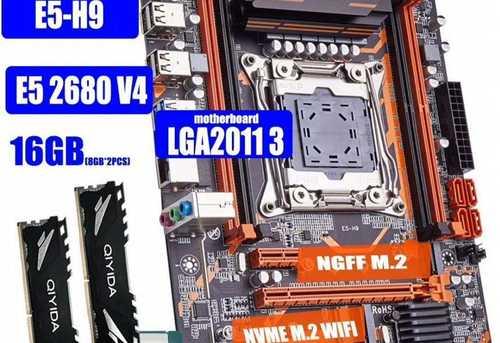 Мат плата qiyida + xeon e5 2680v4+ ddr4 2816gb