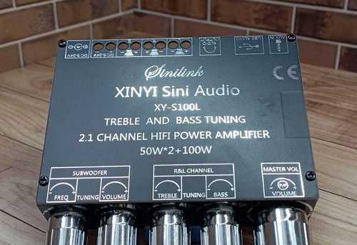 Аудио усилитель 2x50 + 100 Ватт. XY-S100L