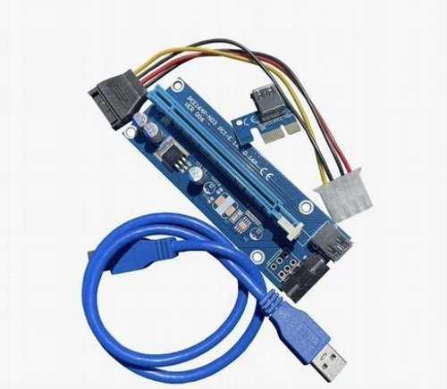 Райзер для видеокарты VER 006 molex PCI-E 1x-16x